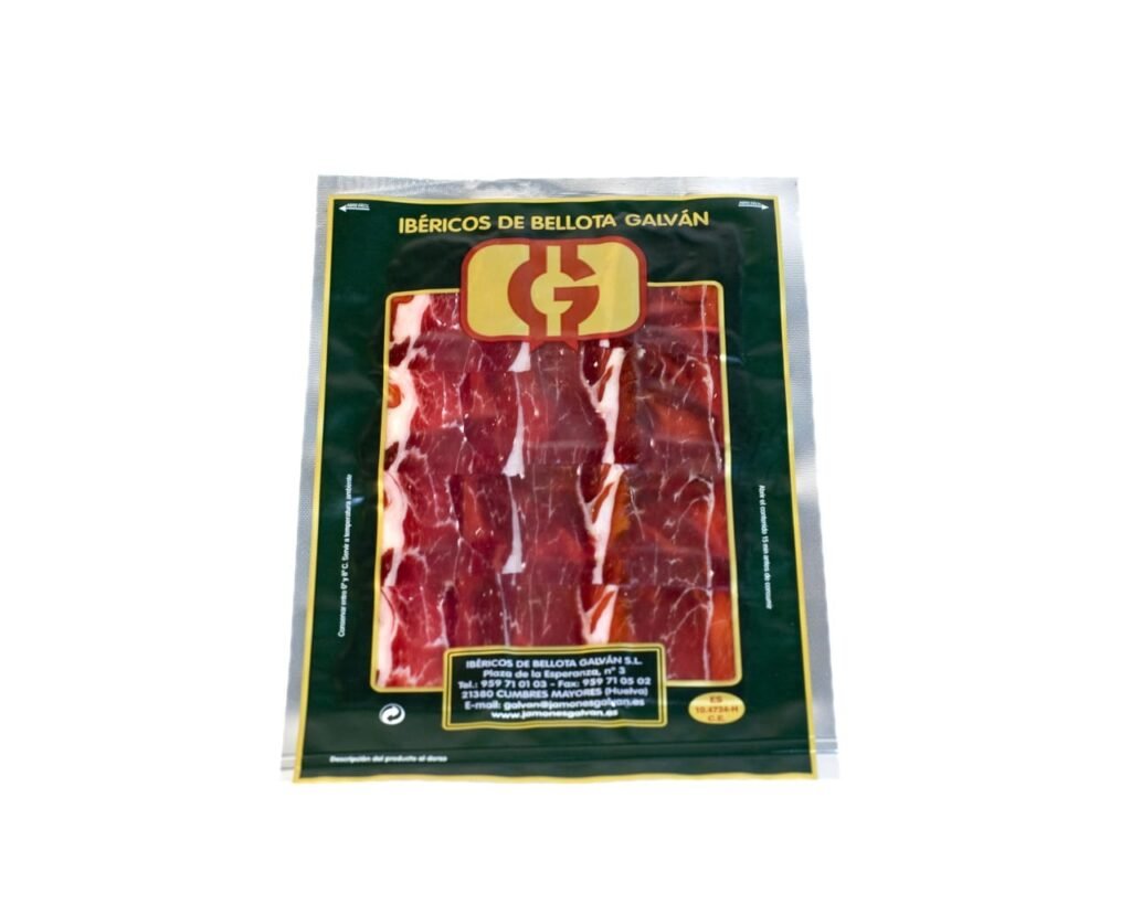 JAMON DE CERDO CURADO ETIQUETA ROJA GALVAN (CUMBRES MAYORES) 100G ...